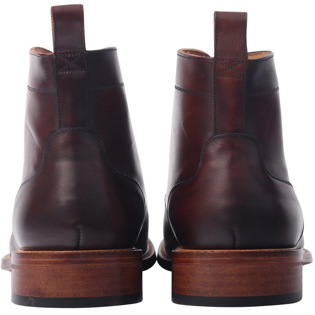 Caoba Calf-Skin Leather Cap Toe Boots - The Legend Boot Series – Somiar